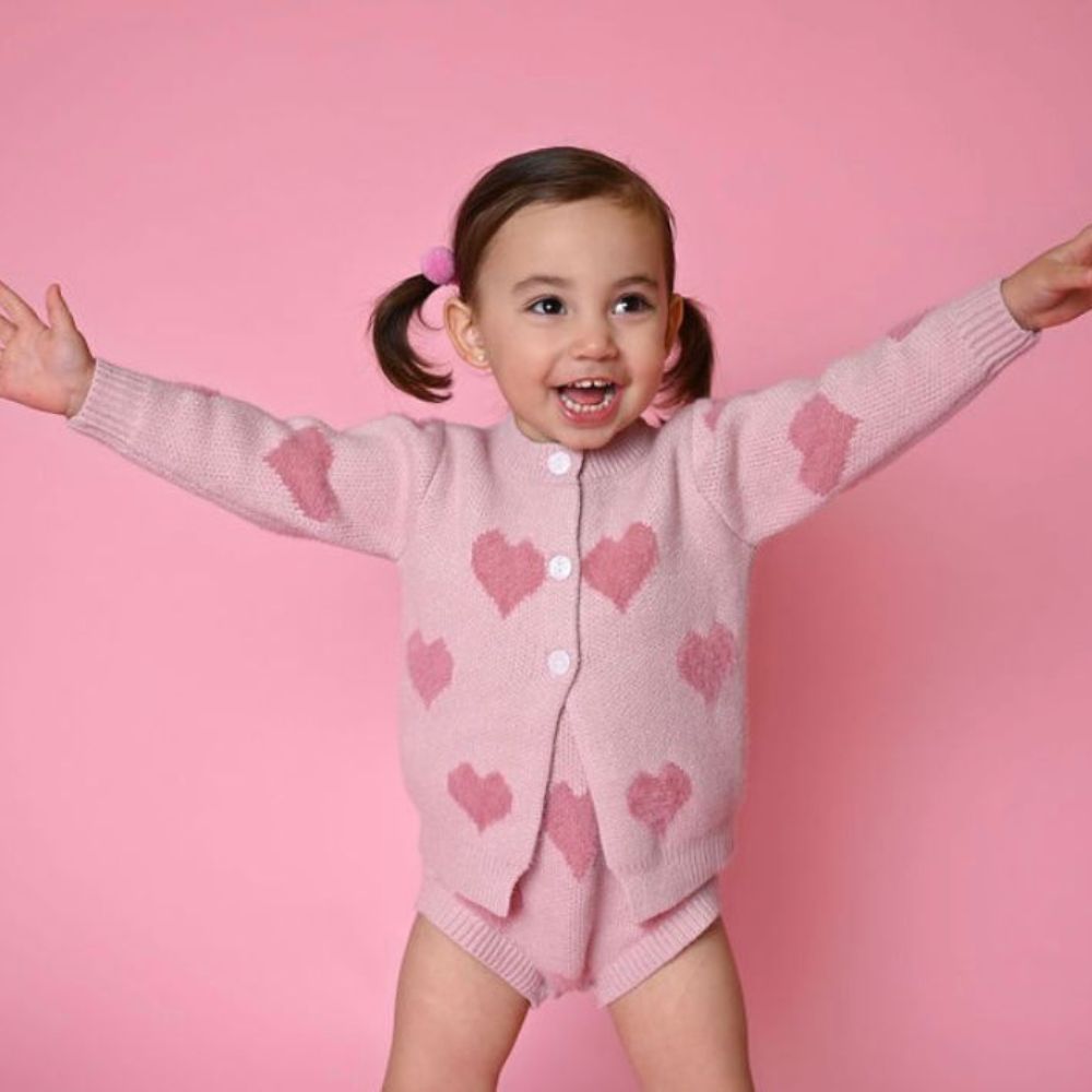 Mommy Match Rosa conjunto de bebé